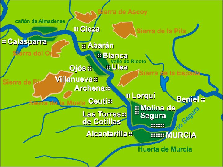 Río Segura - Lugares de interés - Región de Murcia Digital