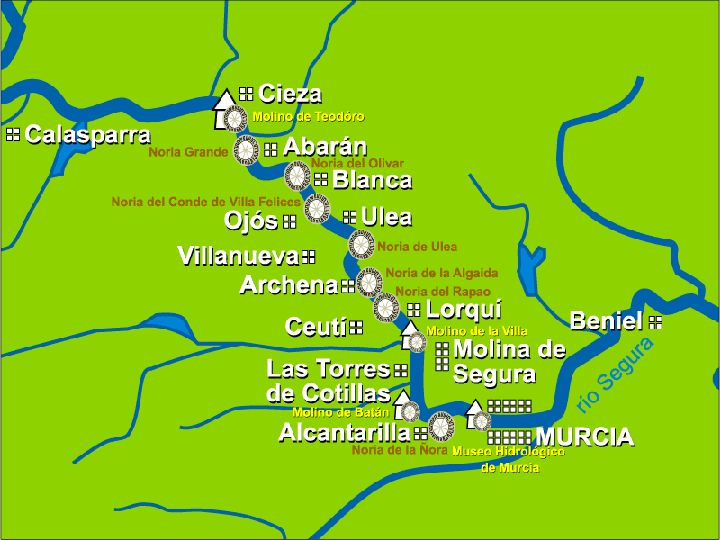 Río Segura - Infraestructuras - Región de Murcia Digital