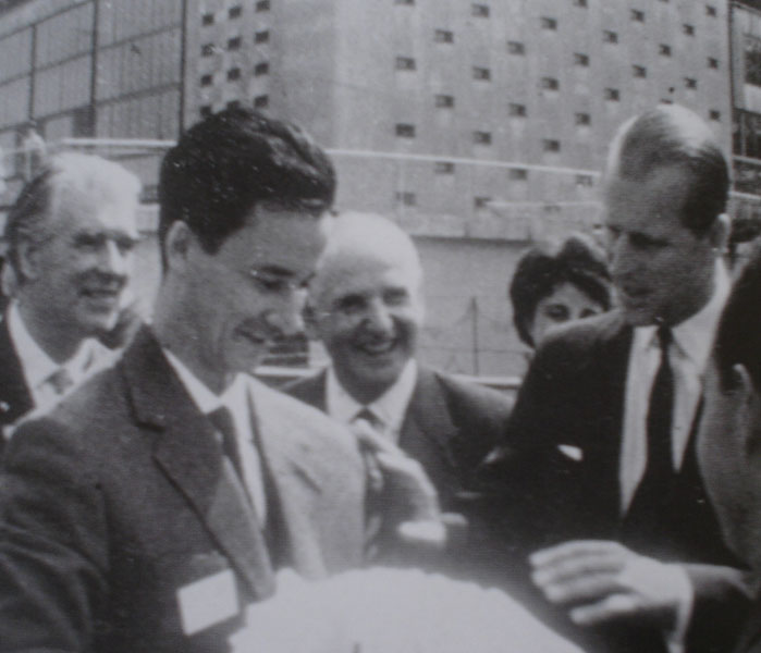 Pérez Piñero con el Duque de Edimburgo